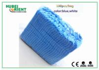 China Non Stimulating 10g/m2 PP Non Woven Head Cover With Double Elastic for sale