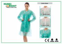 China Disposable PP/SMS/MP/Tyvek Non Woven Lab Coat for Hospital Nursing with Velcro for sale