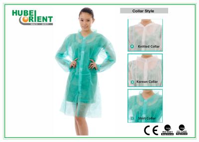 China Disposable PP/SMS/MP/Tyvek Non Woven Lab Coat for Hospital Nursing with Velcro for sale