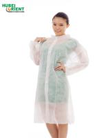China PP/SMS/MP/Tyvek Disposable Lab Coat Medical Non Woven Labcoats With Velcro For Nurse Hospital for sale