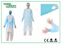 China CPE Long Sleeve Protective Gowns Non Stimulating Protective Gown for sale