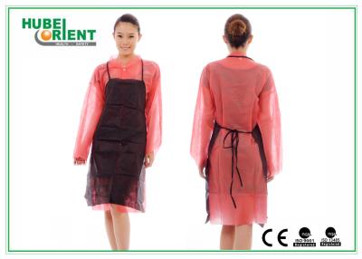 China Disposable Polypropylene Nonwoven Apron With Thin Ties For Adults for sale