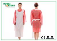 China PE Odorless Disposable Isolation Gowns PE Apron Without Sleeves for sale