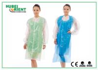 China PE Odorless Disposable Isolation Gowns PE Apron Without Sleeves for sale