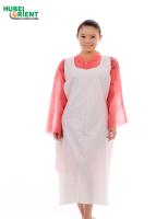 China Medical Protective PE Disposable Apron Without Sleeves For Food Processing for sale