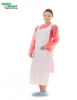 China Medical Protective PE Disposable Apron Without Sleeves For Food Processing for sale