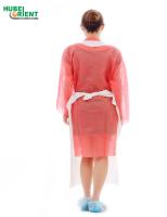 China Medical Protective PE Disposable Apron Without Sleeves For Food Processing for sale