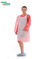 China Medical Protective PE Disposable Apron Without Sleeves For Food Processing for sale
