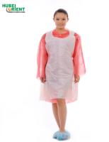 China Medical Protective PE Disposable Apron Without Sleeves For Food Processing for sale