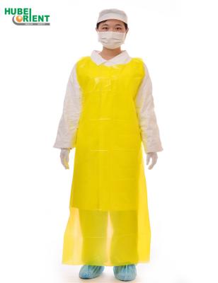 China Odorless Disposable PE Apron No Sleeves Waterproof And Fluid Resistant Protective Apron for sale