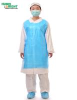 China Disposable Aprons Waterproof Oil Proof PE Plastic Sleeveless Aprons for sale