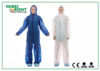 China Disposable Non Woven PP Medical Suit Isolation Gown Coveralls With Hood Without Feetcover for sale