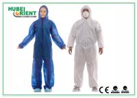 China Type 5 6 Waterproof Disposable Microporous Coverall With Hood for sale