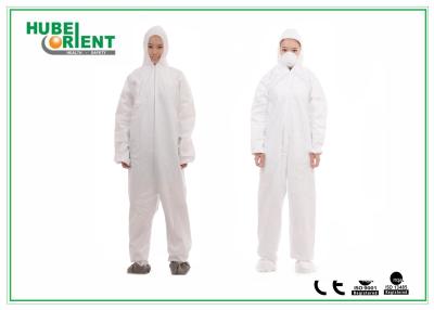 China Full Body Waterproof Disposable Microporous Coverall 40gsm for sale