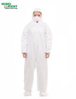 China Personal Protective Hooded Waterproof Disposable Microporous Coverall for sale