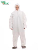 China Personal Protective Hooded Waterproof Disposable Microporous Coverall for sale
