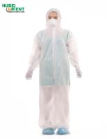 China ISO13485 Hooded Nonwoven Medical Protection Coverall For Hospital for sale