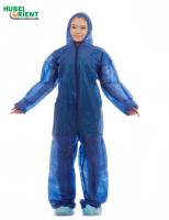 China Disposable 35G/M2 Polypropylene Non Woven Coverall Suit With Hood for sale