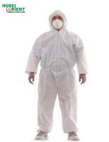 China CE Approved Waterproof Anti-bacterial Disposable use Coverall With Hood And Feetcove for sale