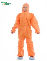 China Medical Disposable Polypropylene Coverall With Hood for sale