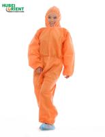 China Medical Disposable Polypropylene Coverall With Hood for sale