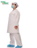 China 30G/M2 Tyvek Disposable Visitor Gown With Snap for sale