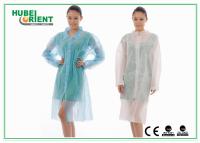 China ISO13485 Hospital Disposable Lab Coats 40G/M2 With Snaps for sale