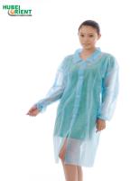 China Unisex MP Tyvek Disposable Visitor Coats With Snaps for sale