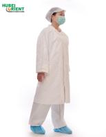 China OEM Medical Disposable 35gsm PP Lab Coat For Hospital for sale