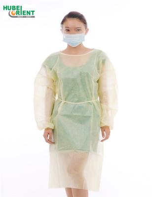 China Nonwoven Insolation Gown Disposable Elastic Wrist Isolation Gown For Hospital for sale