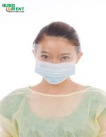 China Nonwoven Insolation Gown Disposable Elastic Wrist Isolation Gown For Hospital for sale
