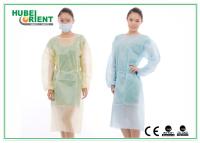 China Polypropylene Non Woven Isolation Gowns Disposable With Long Sleeve And Elastic Wrist for sale