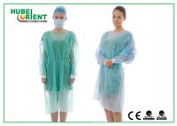China Disposable Nonwoven SMS Medical Isolation Gown With Long Sleeves for sale