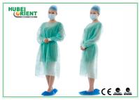 China Disposable Nonwoven SMS Medical Isolation Gown With Long Sleeves for sale