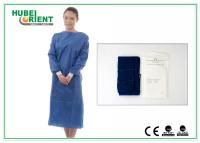 China 55G/M2 Disposable Surgical Isolation Gowns With Knitted Wrist for sale