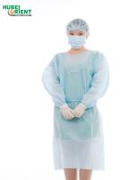 China Disposable Medical Use Non-Woven Or SMS Material Isolation Gowns With Elastic Wrist For Hospital for sale