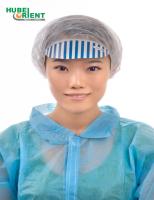 China Non Woven Surgical Head Hair Cover Nonwoven Disposable Hair Cap Medical Peaked Cap Disposable Hat for sale