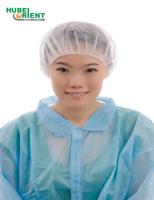 China Disposable Medical Non Woven Bouffant Cap Bouffant Head Cover Surgical Doctor Nurse Hat With Single Elastic for sale