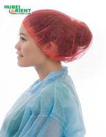 China Hospital Protective Safety Hair Cap Nonwoven Polypropylene Disposable Head Cover Bouffant Cap For Hair for sale