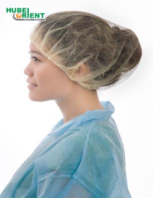China Hospital Protective Safety Hair Cap Nonwoven Polypropylene Disposable Head Cover Bouffant Cap For Hair for sale