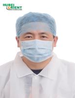 China Disposable PP/SMS Non Woven Doctor Cap Head Cover Hair Net Surgical Doctor Hat With Elastic At Back for sale