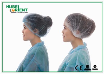China Disposable Soft Non-Woven Polypropylene Head Cover With Double Elastic for sale