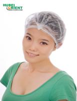 China Disposable Head Cap Round Mob Cap Non Woven With Double Elastic for sale
