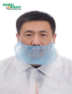 China Disposable Soft Non-Woven Beard Protective Cover With Double Elastic for sale
