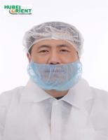 China Disposable Soft Non-Woven Polypropylene Protective Beard Cover With Single Elastic for sale