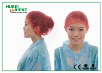 China Disposable PP Colored Non-Woven Bouffant Cap Surgical Round Nursing Hair Head Cover Cap for sale