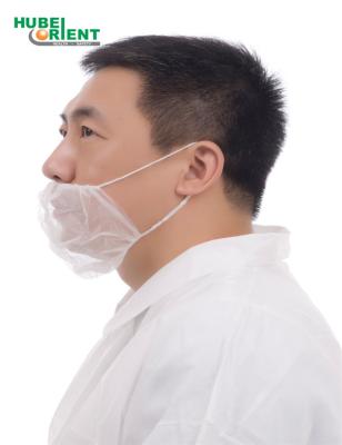 China Breathable Polypropylene Nonwoven Double Elastic Disposable Beard Cover 10G/M2 for sale