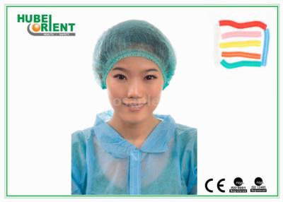China ISO13485 Disposable Nonwoven Surgical Mob Cap With Double Elastic for sale