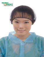 China Disposable Nylon Bouffant Hair Net With Elastic for sale