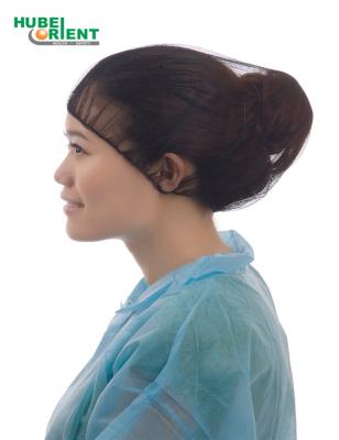 China Disposable Nylon Bouffant Hair Net With Elastic for sale